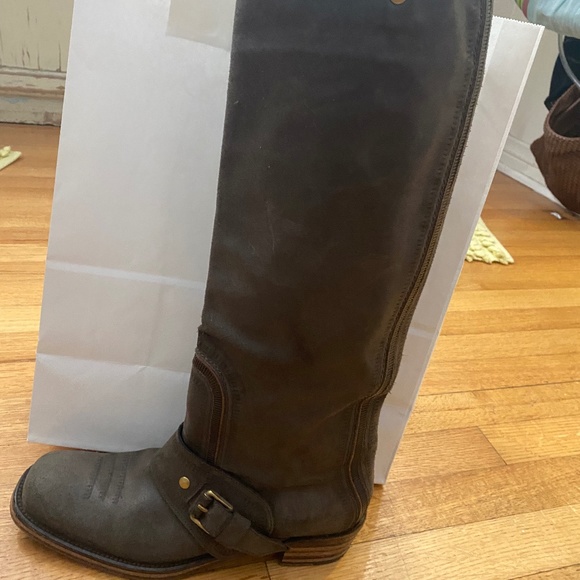 Bottega Veneta | Shoes | Bottega Veneta Tall Tan Suede Motorcycle Boots ...